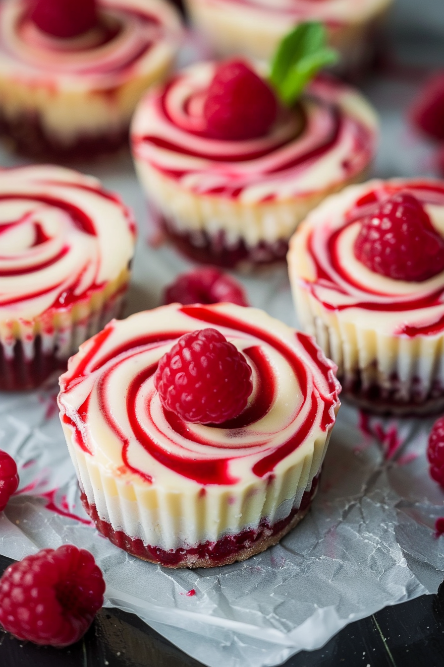 How to Make Delicious Raspberry Swirl Mini Cheesecakes: Recipe Included