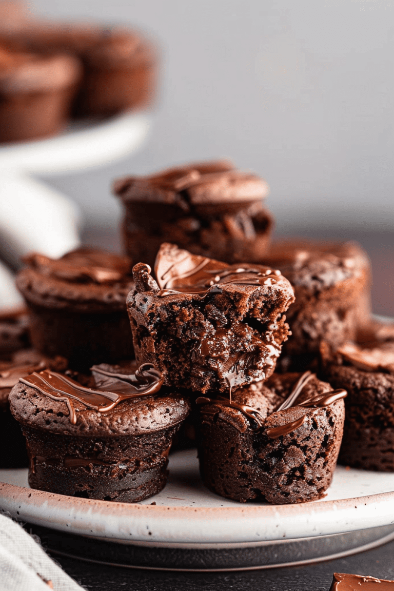 Easy Chewy Chocolate Brownie Bites Recipe