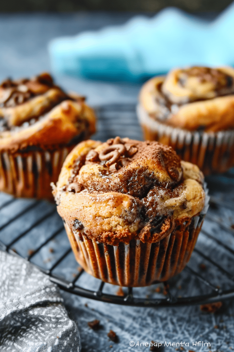 Bake up Heavenly Cinnamon Chocolate Babka Muffins - Recipe Twist