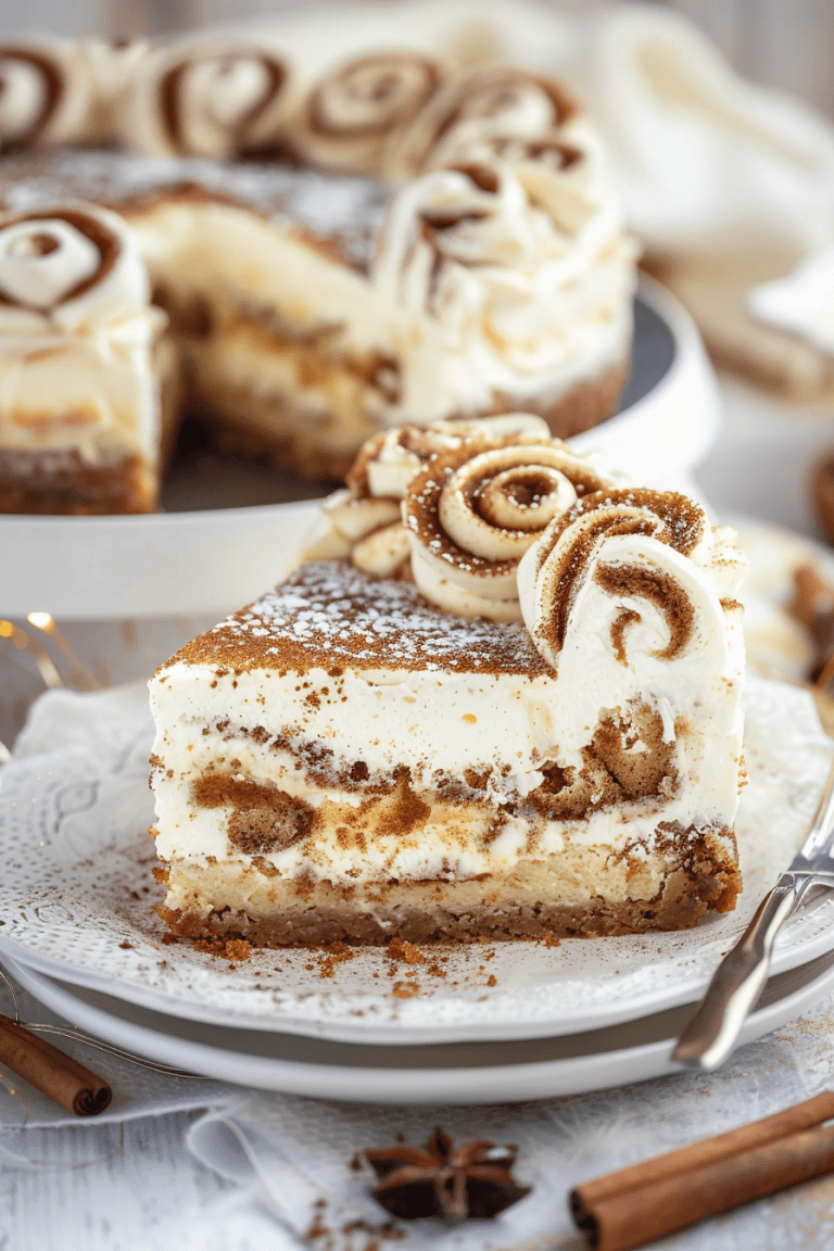 Cinnamon Roll Cheesecake Recipe