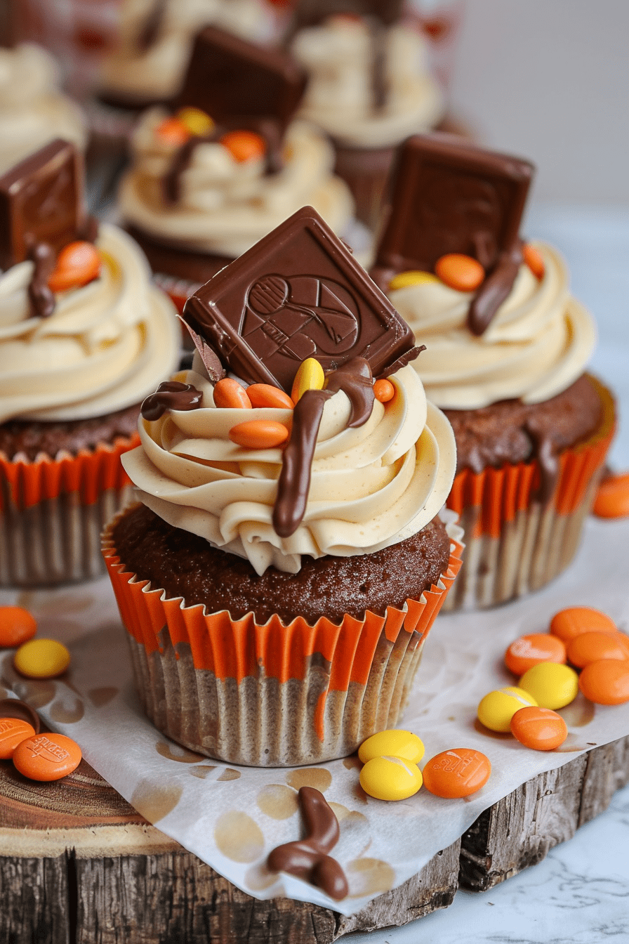 Irresistible Reese's Peanut Butter Cupcakes Recipe: Chocolate Peanut ...