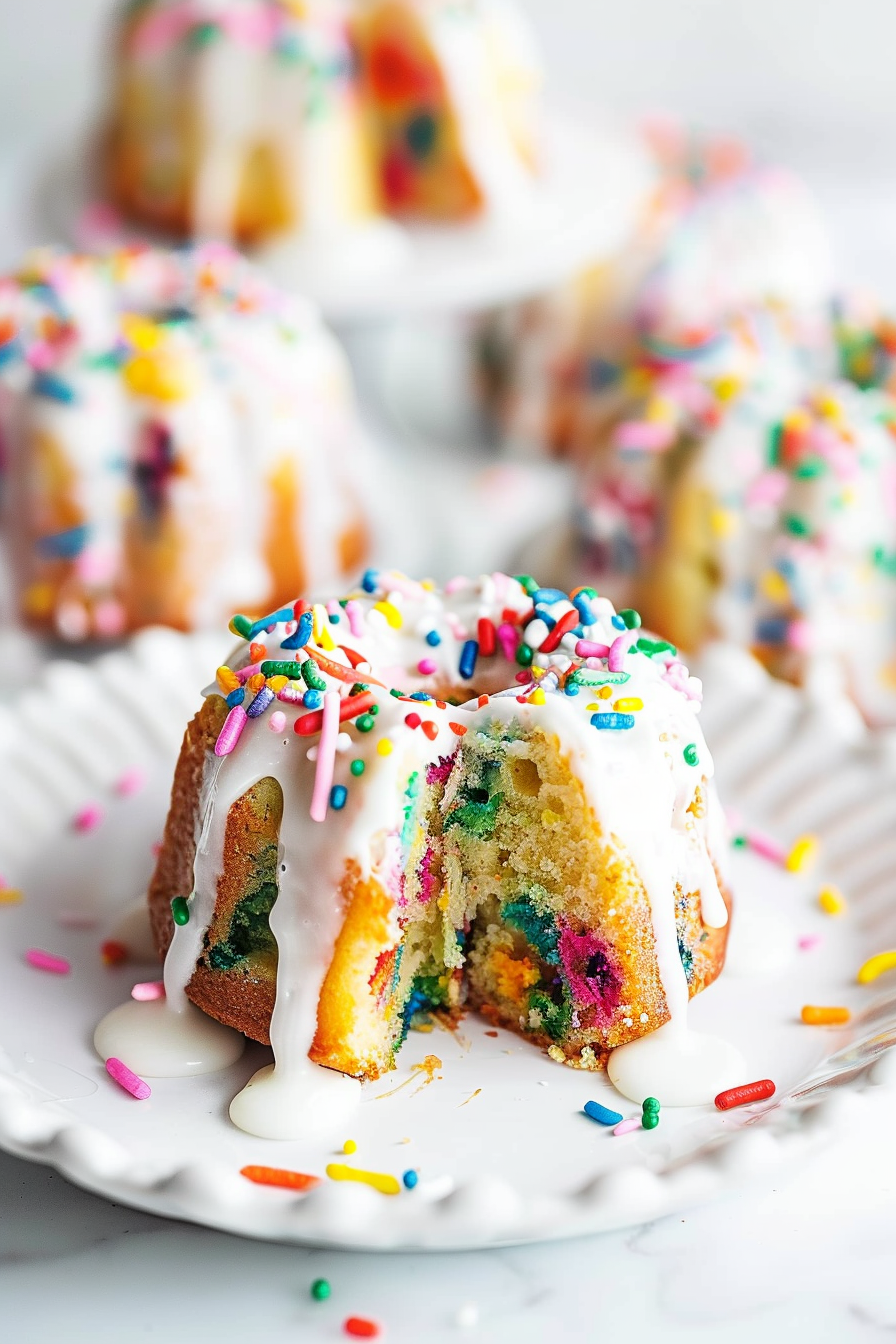 Quick & Delicious Funfetti Mini Cakes