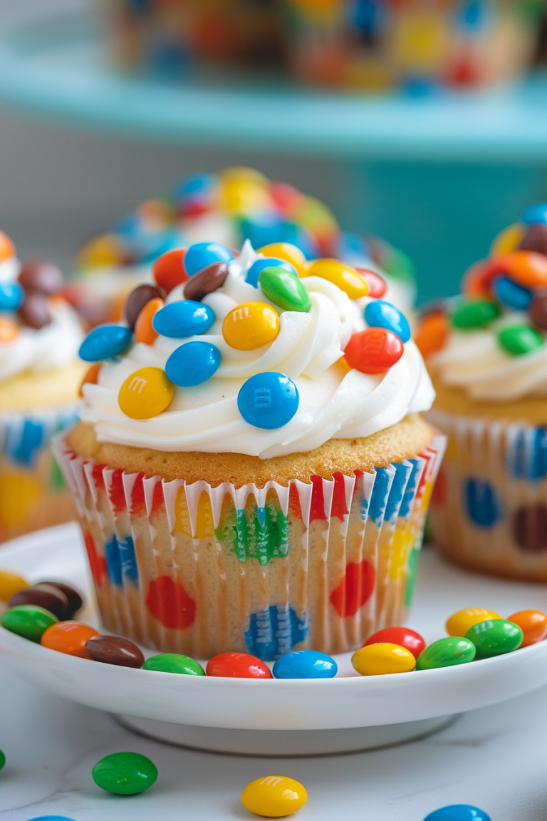 Delightful M&M Cupcakes Recipe Inspired by Disney: Easy and Colorful Treats