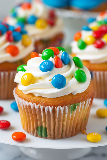 Delightful M&M Cupcakes Recipe Inspired by Disney: Easy and Colorful Treats