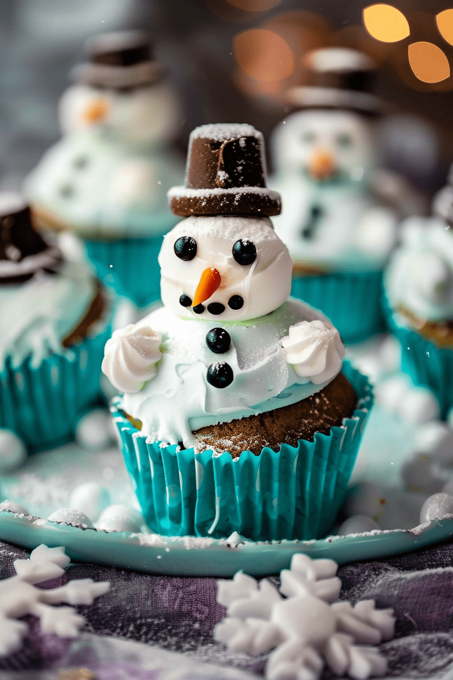 Delightful Melting Snowman Cupcakes Recipe: Festive Holiday Baking Ideas
