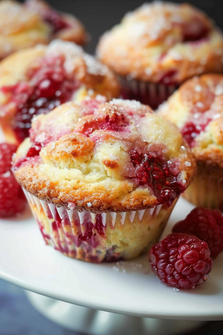 Raspberry Cream Cheese Muffins