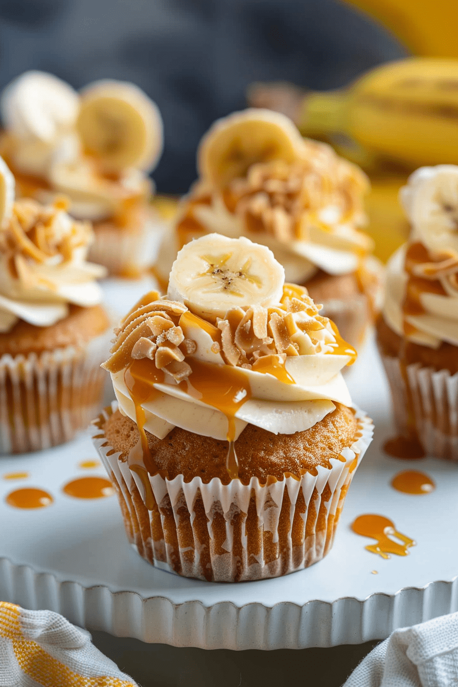 Banana Caramel Cupcakes