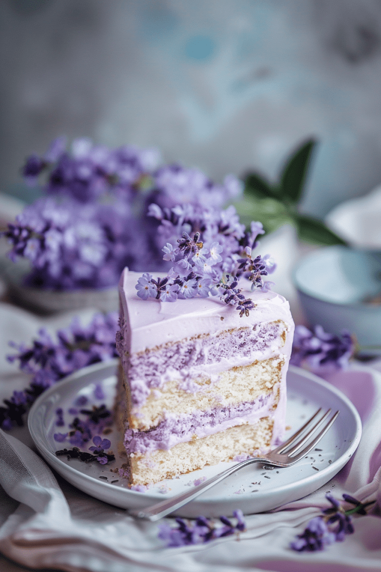 Floral Lavender Cake Recipe: Step-by-Step Guide