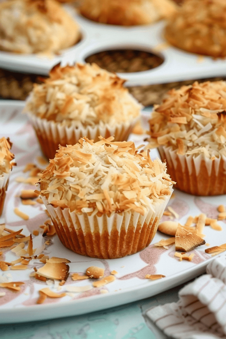 Delicious Toasted Coconut Muffins Recipe for Tropical Flavors & Textures