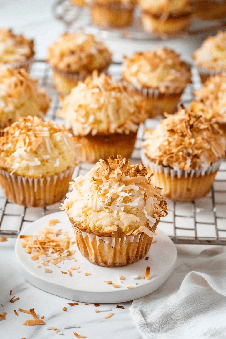Delicious Toasted Coconut Muffins Recipe for Tropical Flavors & Textures