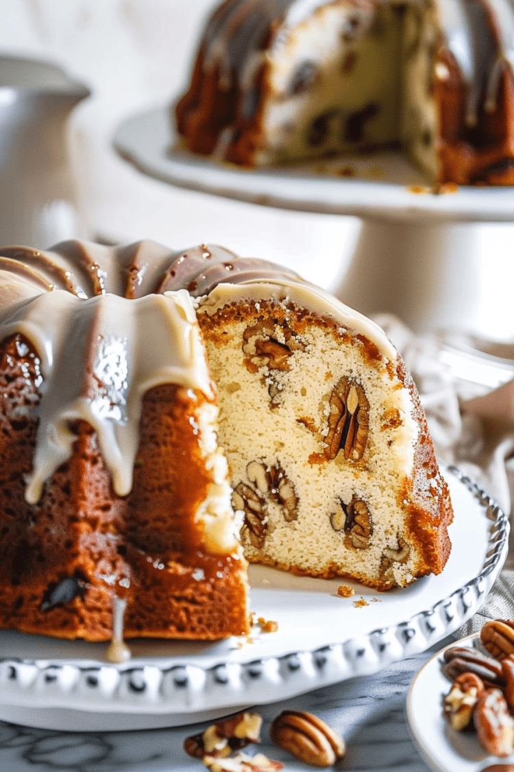 Delicious Butter Pecan Pound Cake Recipe with Coconut Pecan Frosting