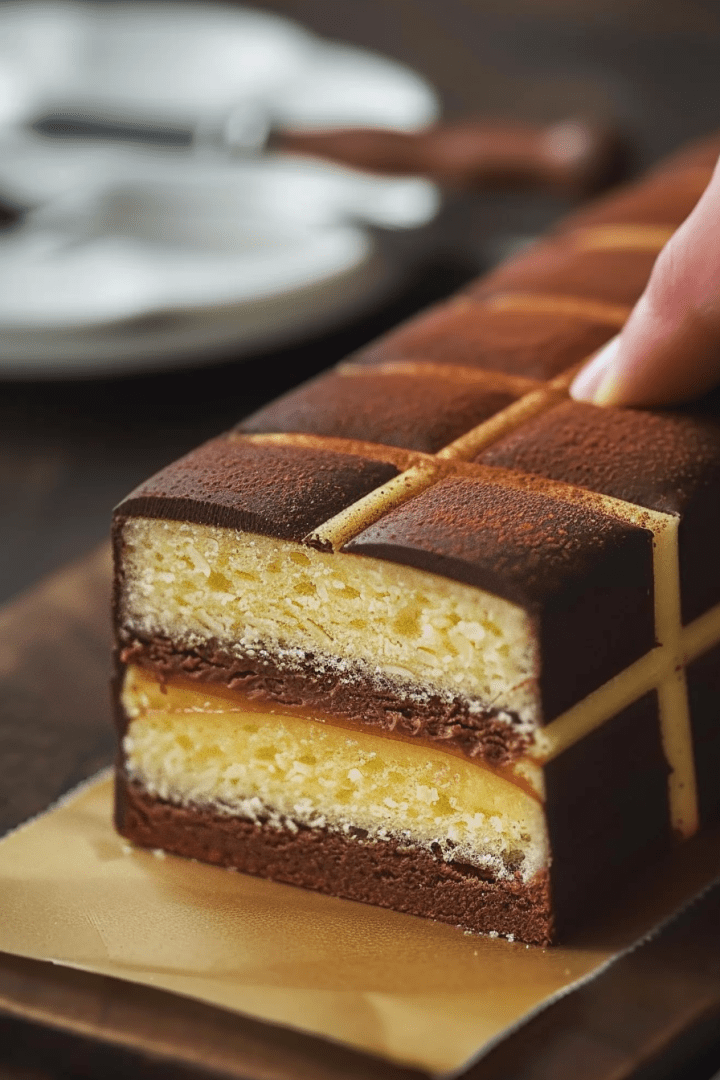 Decadent Chocolate Almond Battenberg Cake Recipe