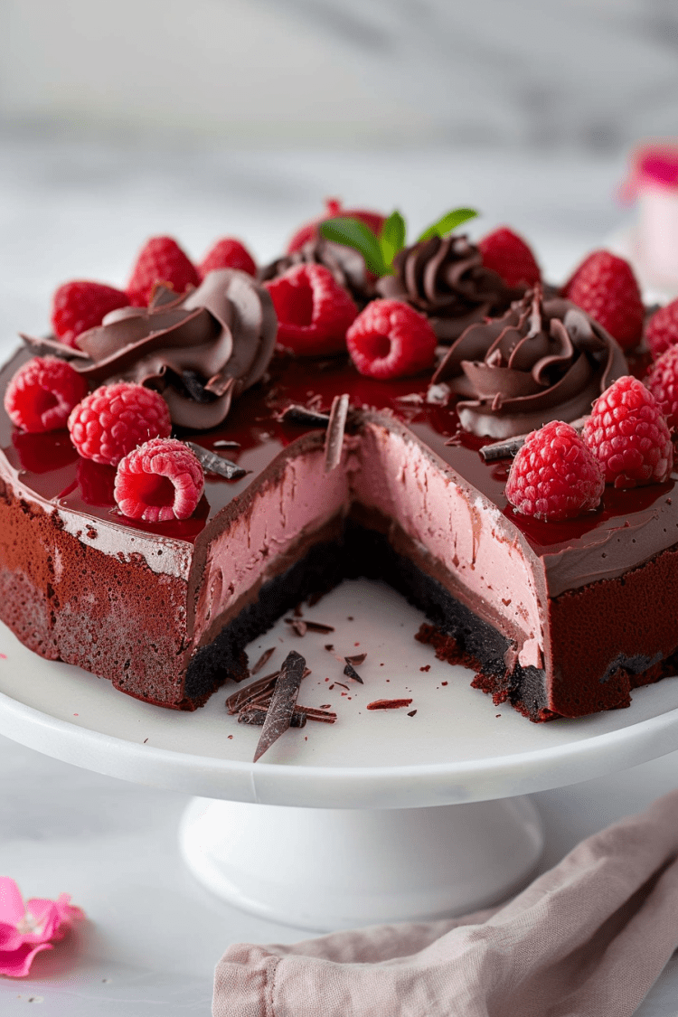 Delicious Chocolate Raspberry Cheesecake Recipe