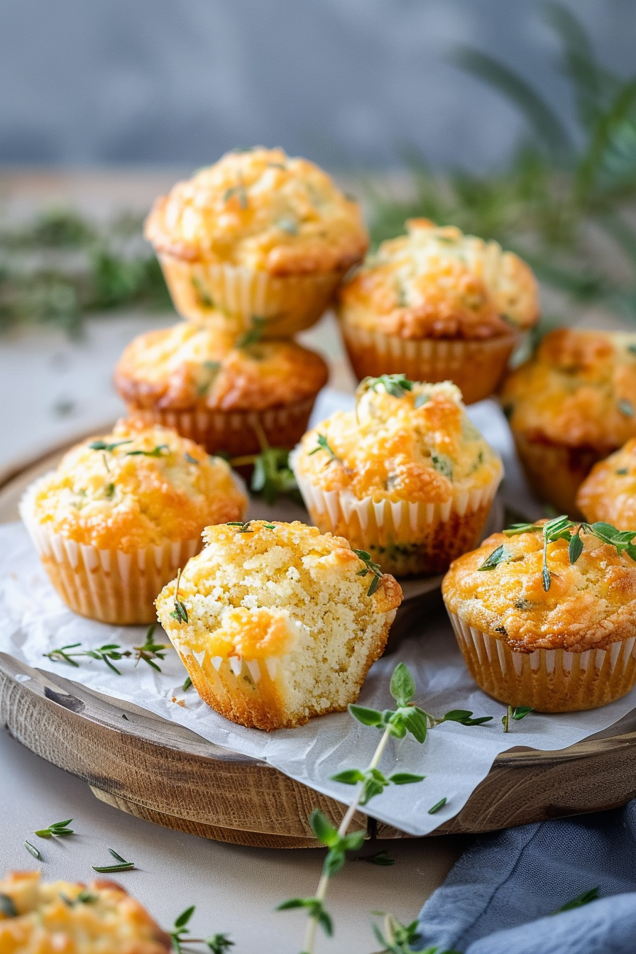 Delicious Savory Cheese Muffins Recipe