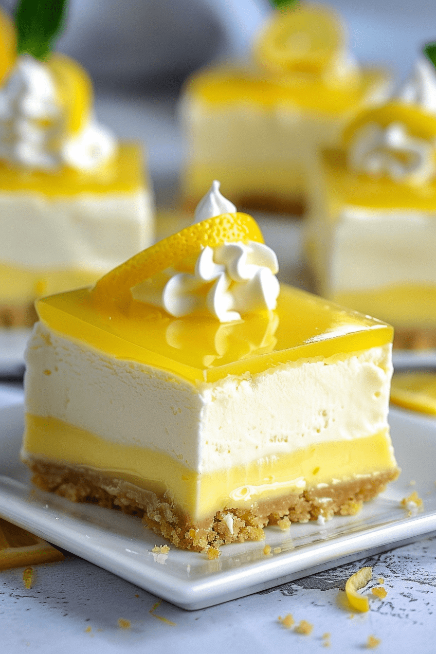Easy No Bake Lemon Cheesecake Squares Recipe Guide