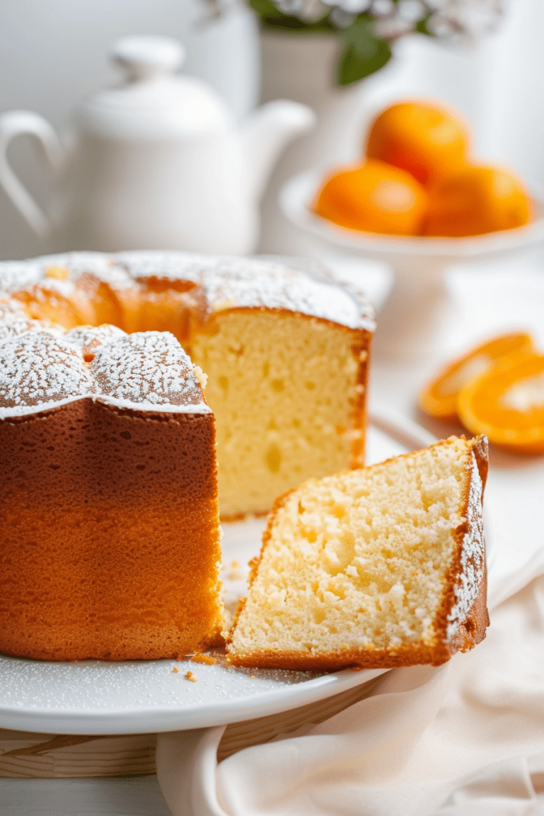 Delight in Homemade Orange Chiffon Cake: Step-by-Step Recipes