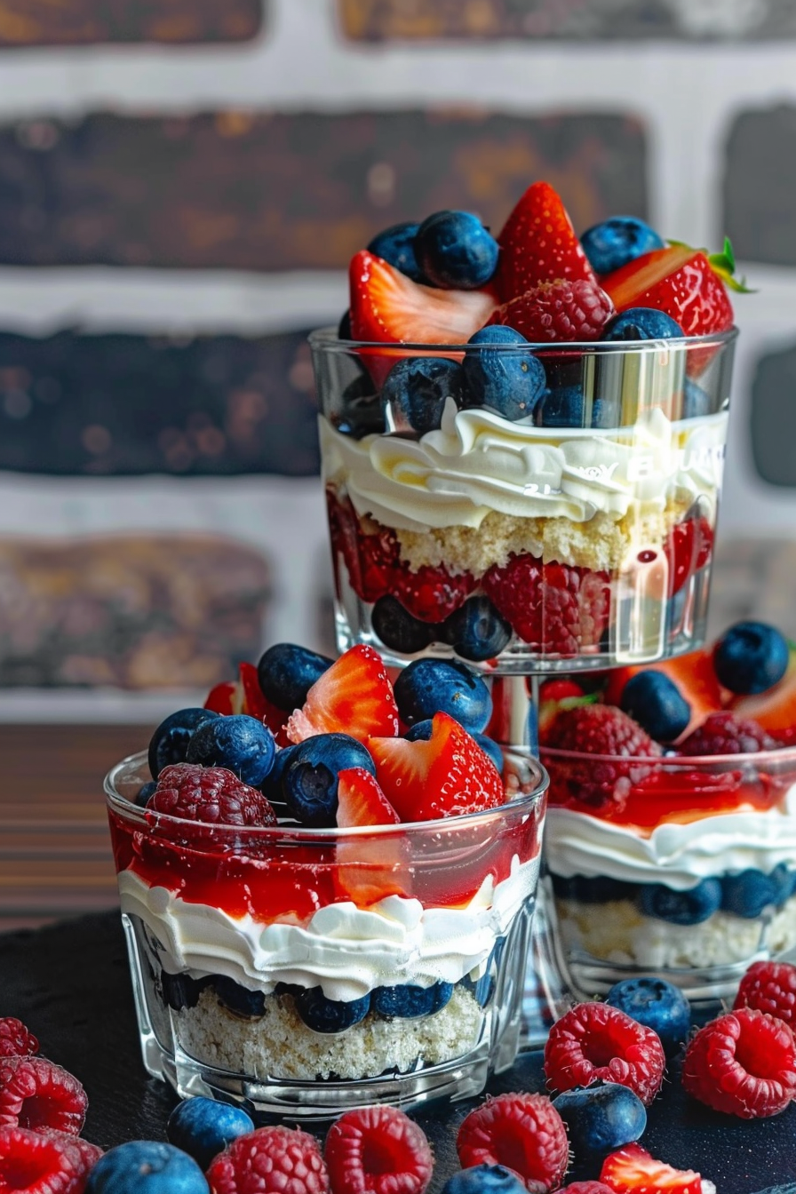 Delicious Red White and Blue Mini Trifles: Easy Recipes for Patriotic ...