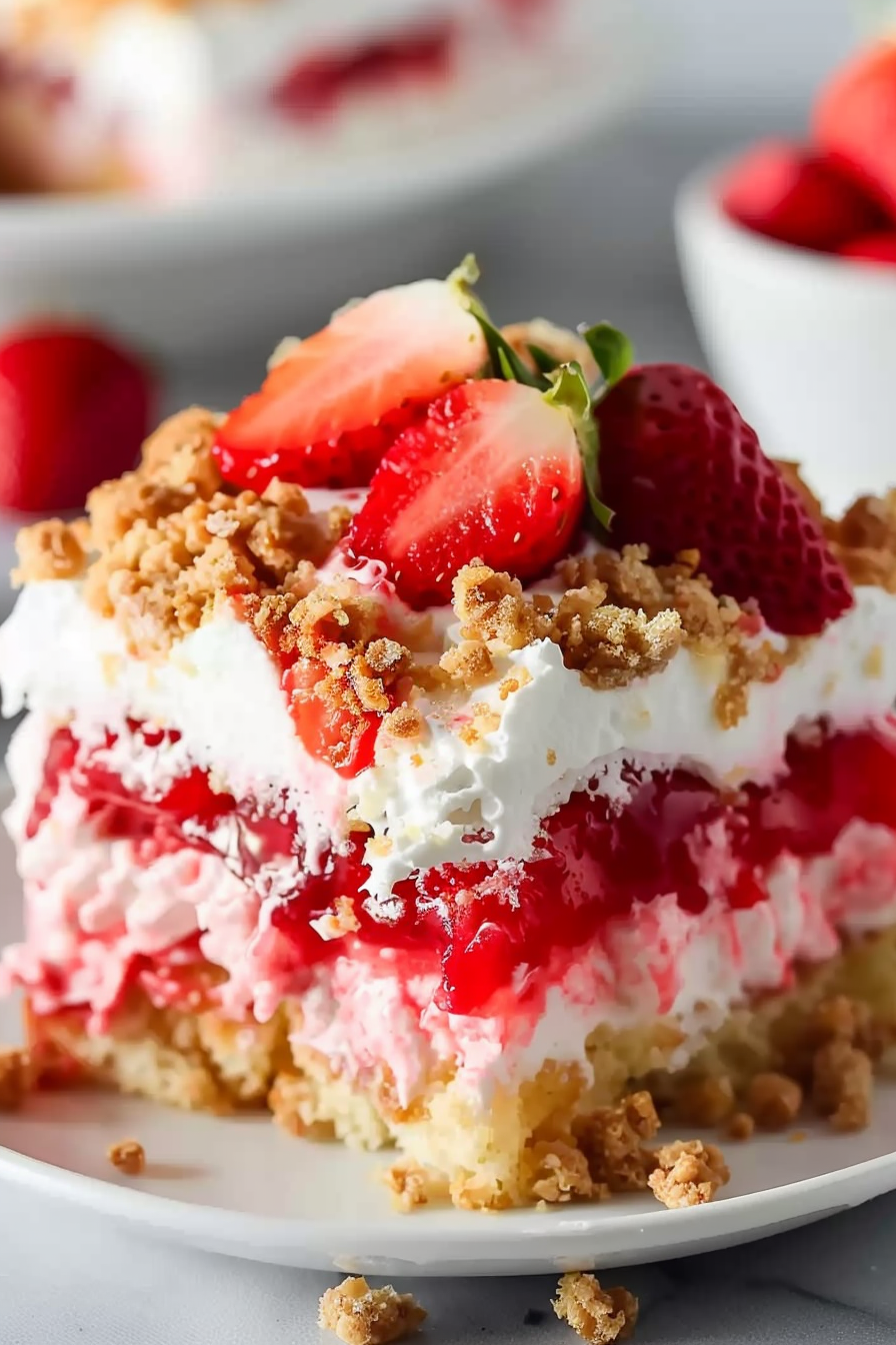Delicious Strawberry Crunch Poke Cake Recipe: A Nostalgic Twist