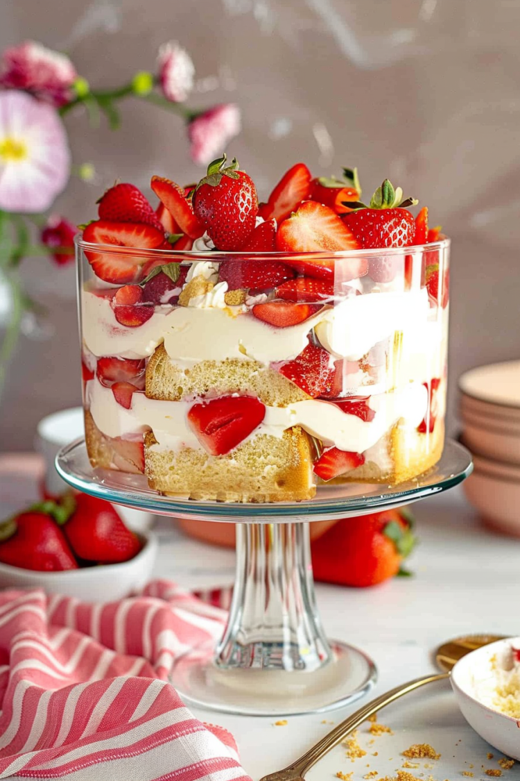 Strawberry Trifle with Pound Cake Recipe: A Delicious Dessert Delight