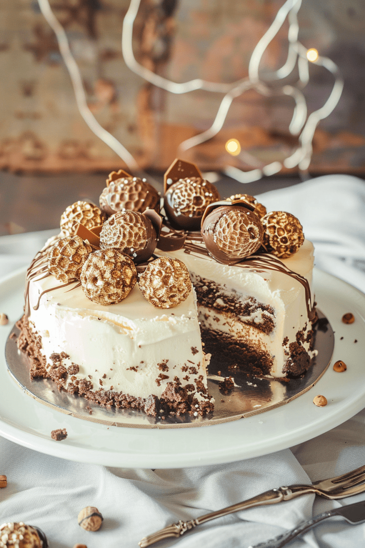 Indulgent Ferrero Rocher Ice Cream Cake Recipe: A Decadent Delight