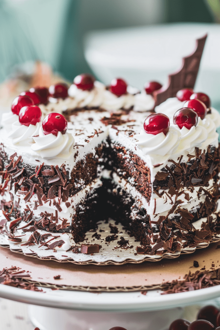 Delicious Traditional German Black Forest Cake Recipe - Easy Steps!