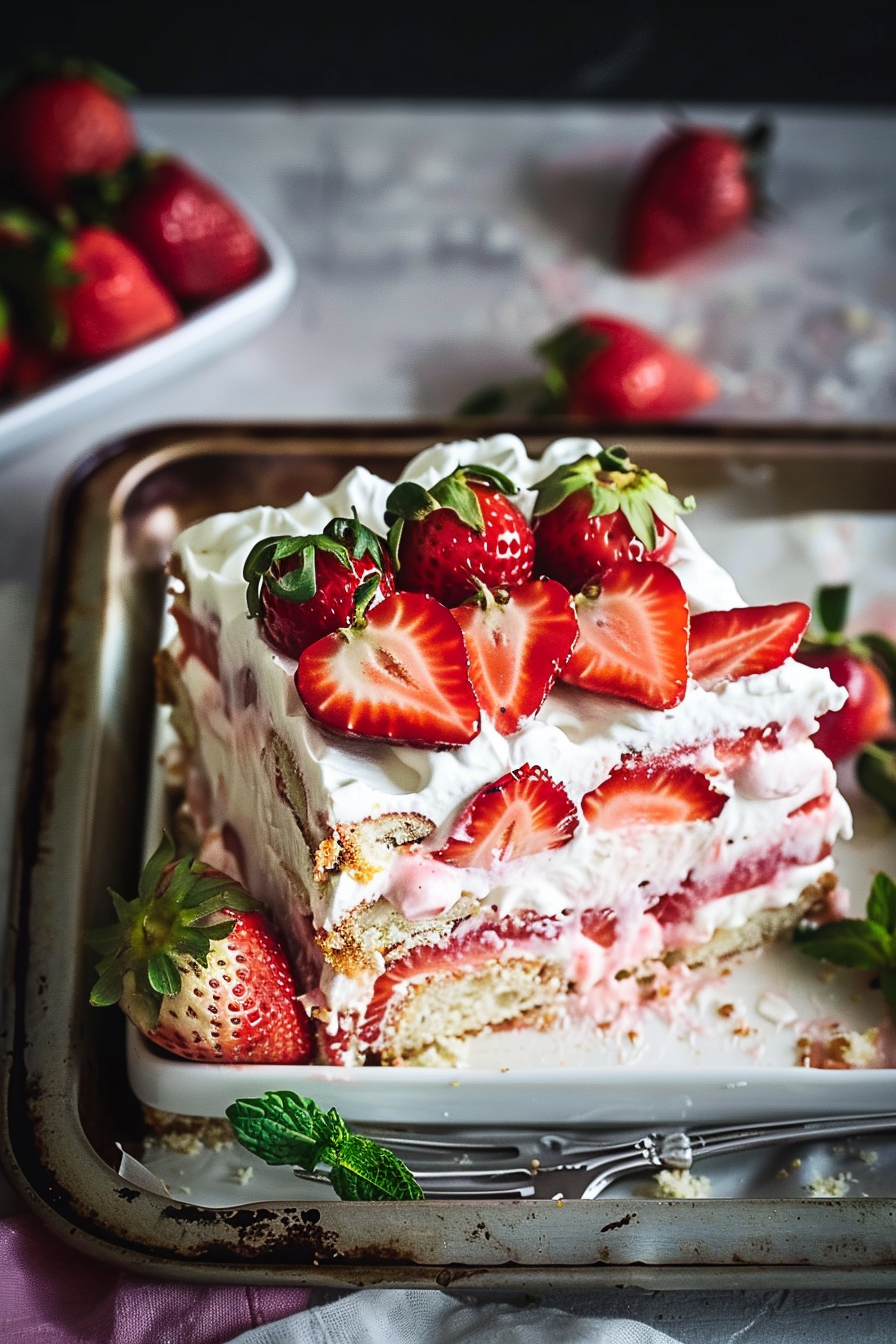 “Delicious Strawberry Icebox Cake Recipes: Cool Whip, Fresh ...