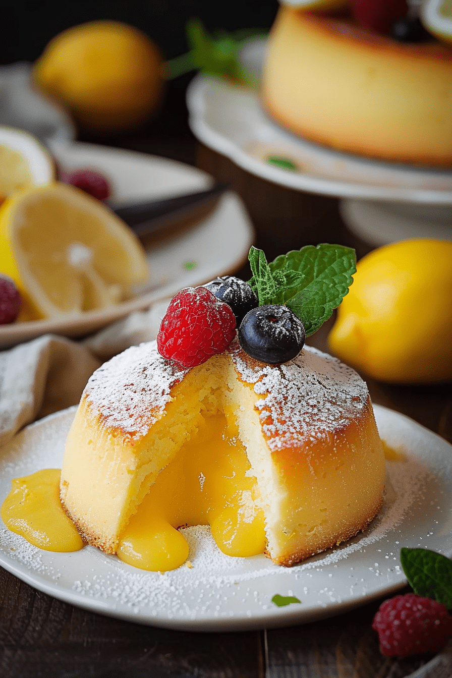 Luscious Lemon Lava Cake Recipe: Easy & Delightful Treat