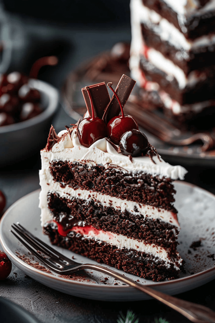 Delicious Traditional German Black Forest Cake Recipe - Easy Steps!
