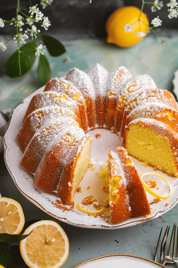 Lemon Pound Cake Recipe with Cake Mix & Jello: Tangy & Moist Delight