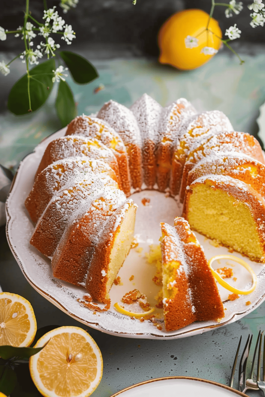 Lemon Pound Cake Recipe with Cake Mix & Jello: Tangy & Moist Delight
