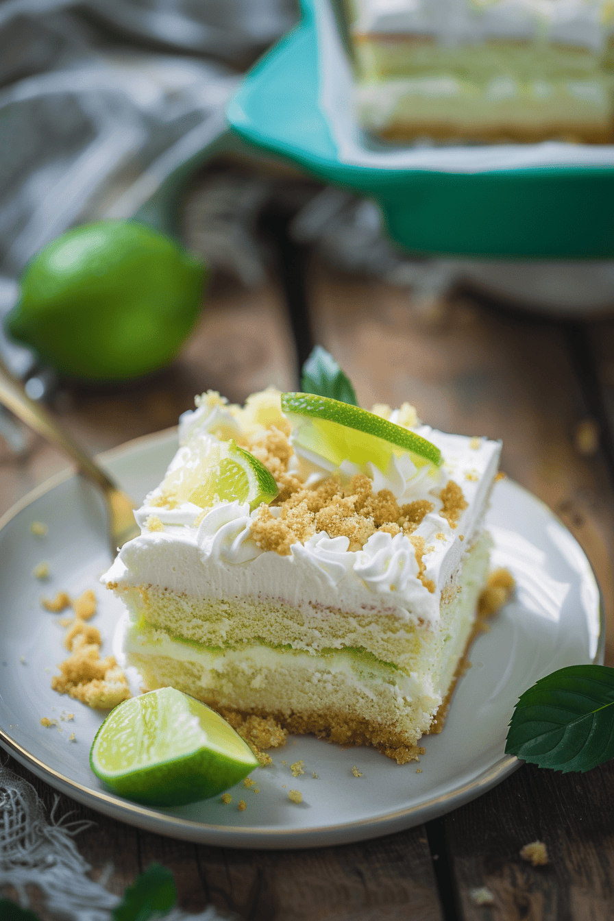 Delicious Key Lime Sheet Cake Recipe with Graham Cracker Crust