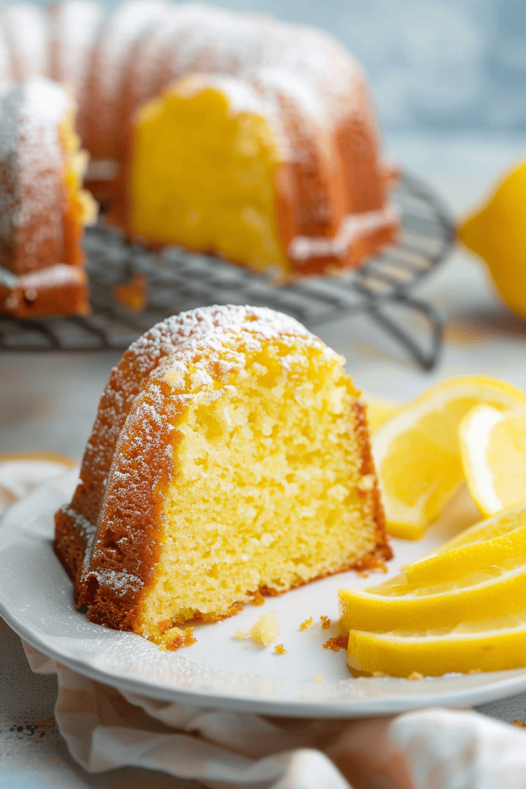 Lemon Pound Cake Recipe with Cake Mix & Jello: Tangy & Moist Delight