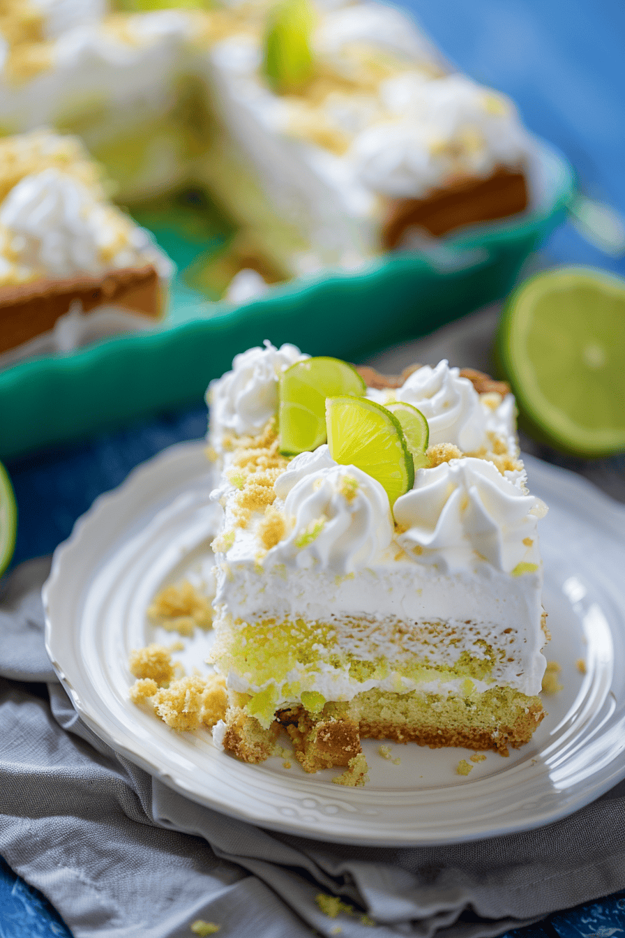 Delicious Key Lime Sheet Cake Recipe with Graham Cracker Crust