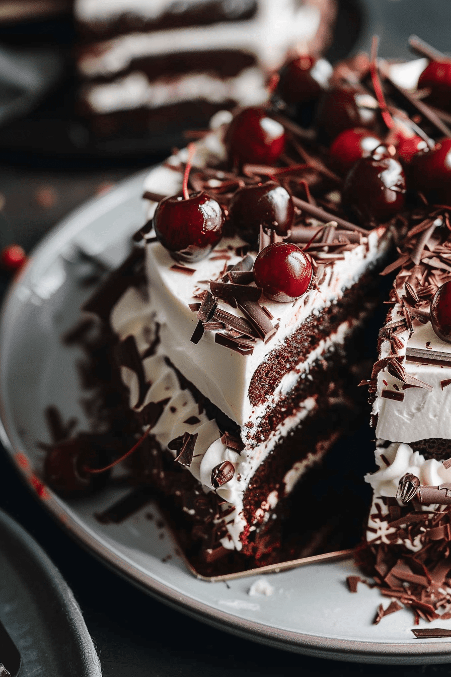 Delicious Traditional German Black Forest Cake Recipe - Easy Steps!