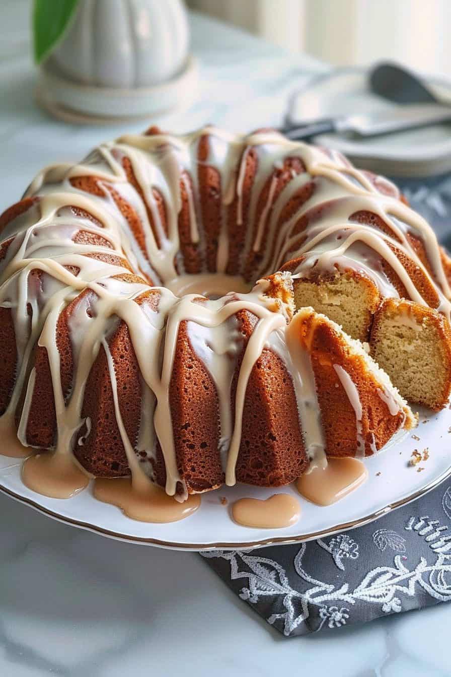 Delicious Maple Bundt Cake with Cinnamon Maple Glaze Recipe