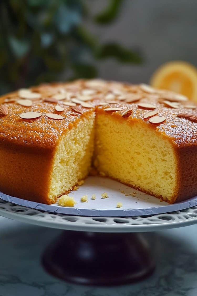 Orange Almond Semolina Cake