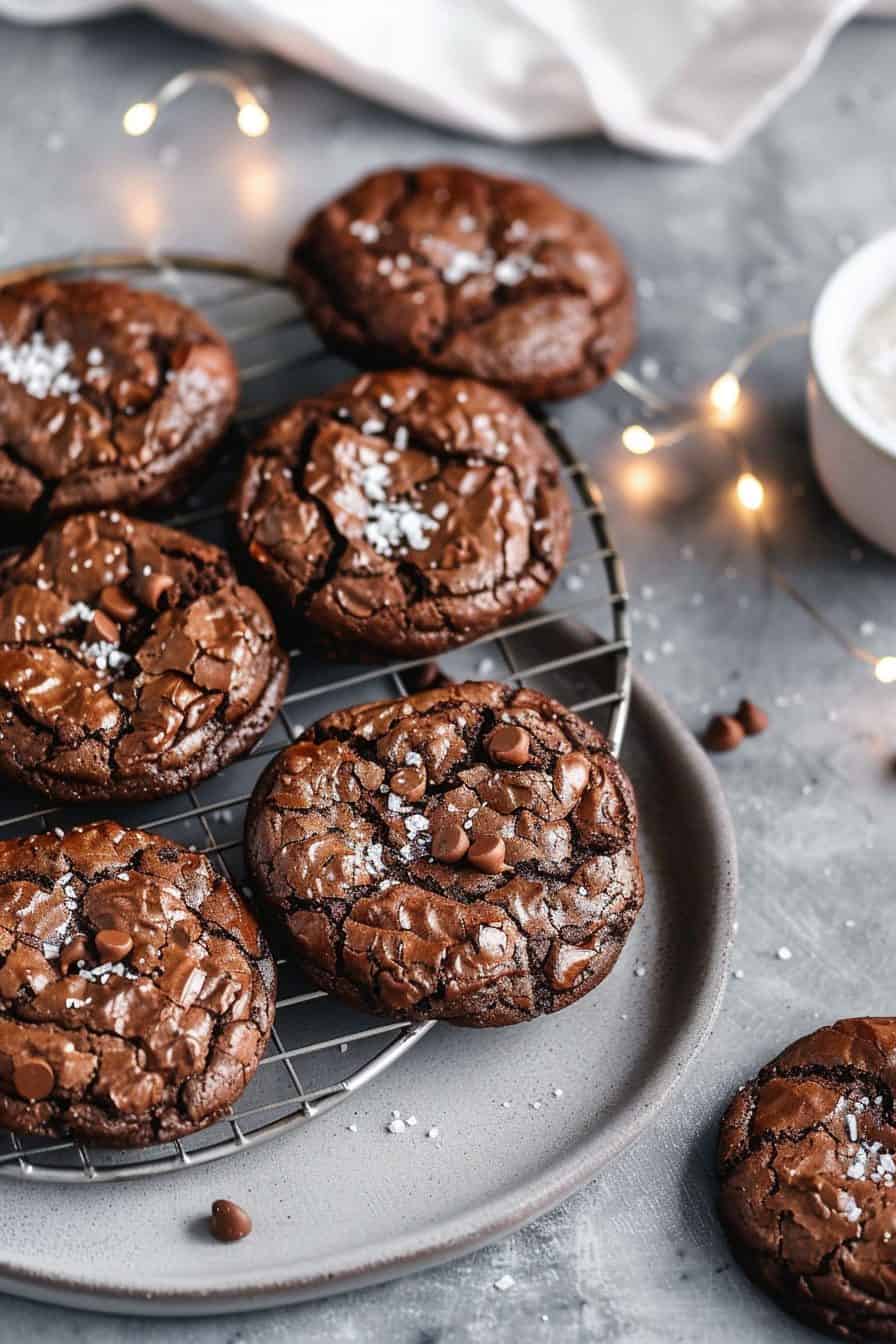 Fudgy Chocolate Brownie Cookies