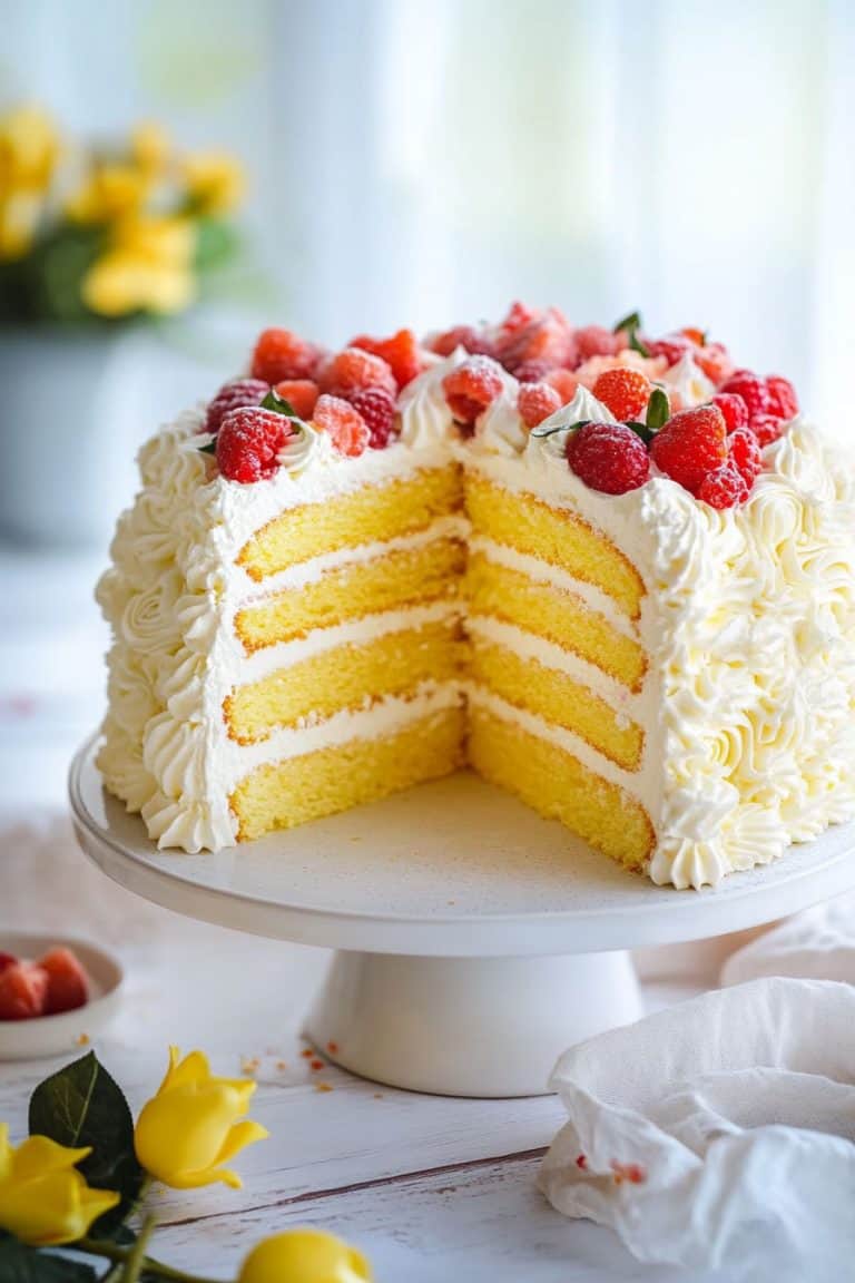 Torta Mimosa (Italian Mimosa Cake)