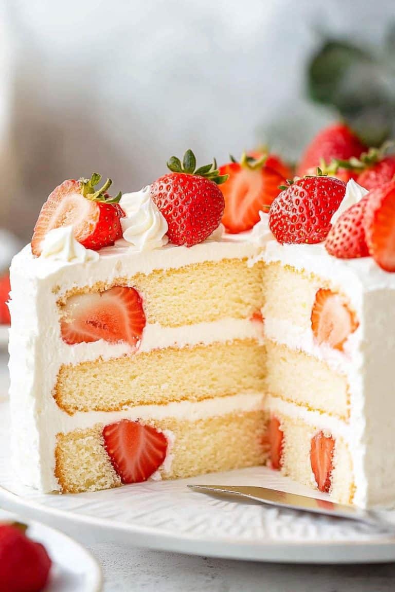Japanese Strawberry Sponge Cake