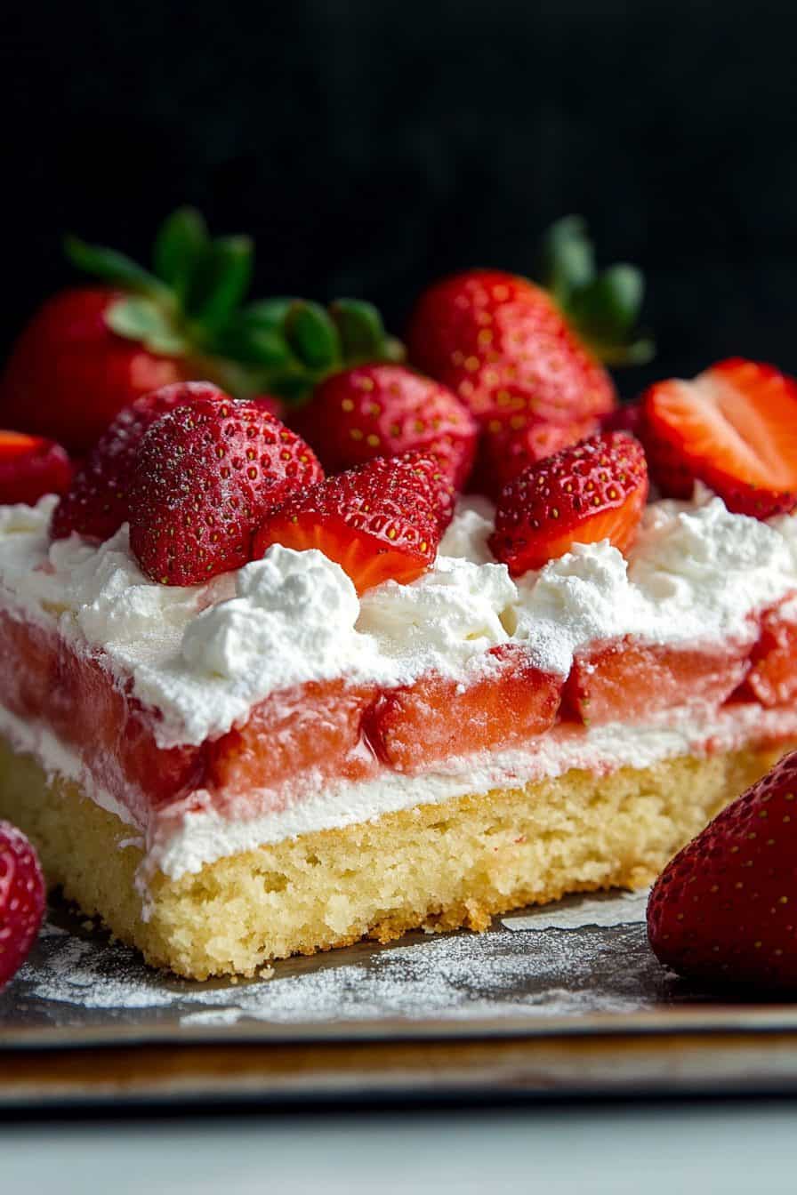 Slab Strawberry Shortcake