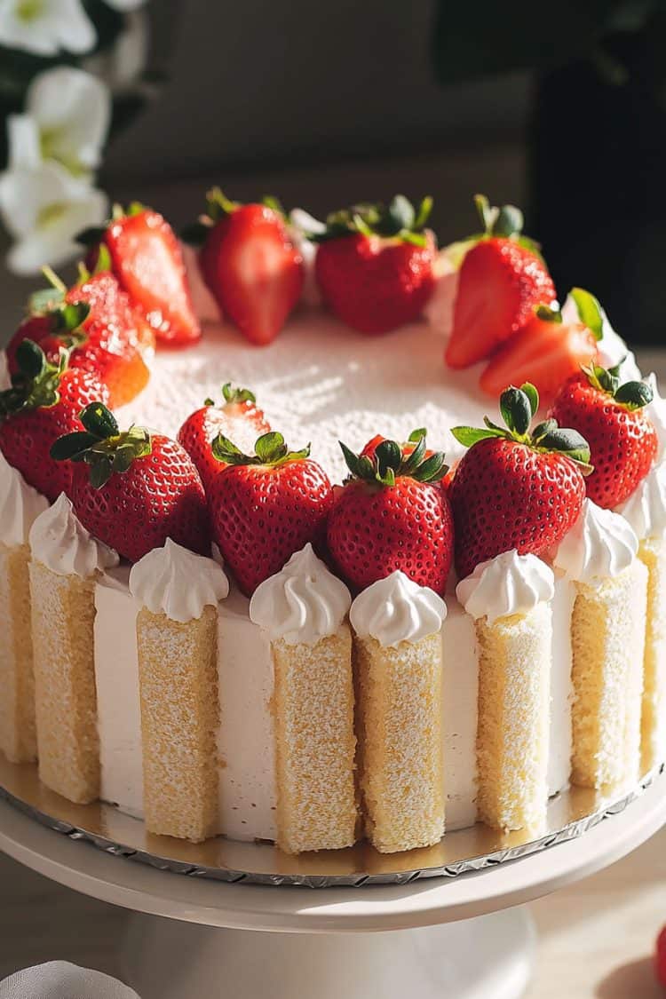 Japanese Strawberry Sponge Cake