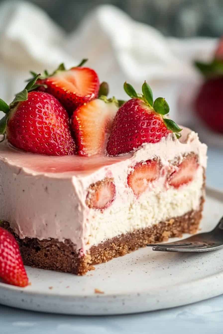 Easy Keto Strawberry Cheesecake Recipe