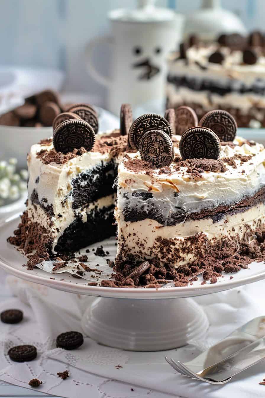 Decadent Oreo Chocolate Cheesecake Cake Recipe