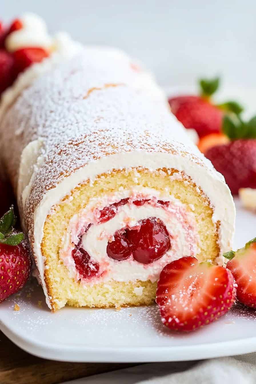 Strawberry Cake Roll