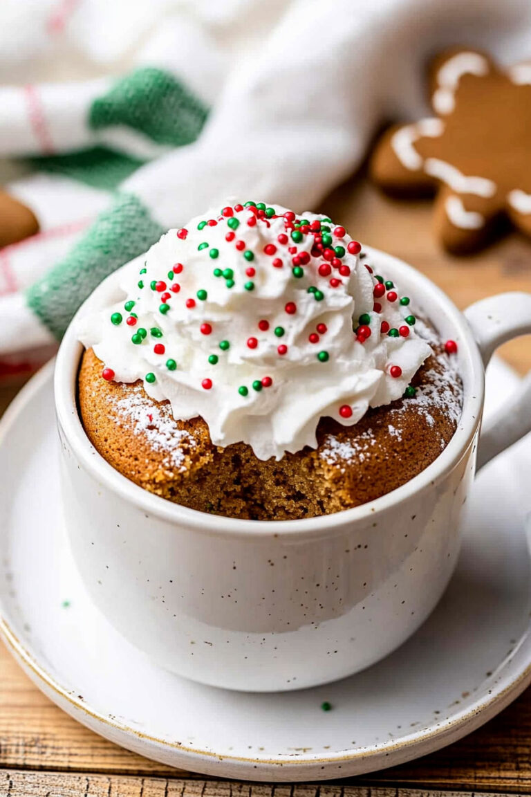Gingerbread Mug Cake