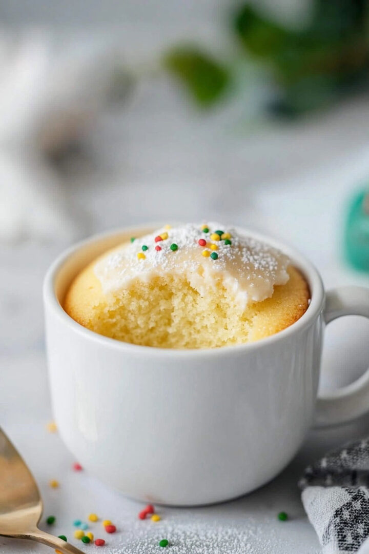 Microwave Vanilla Mug Cake