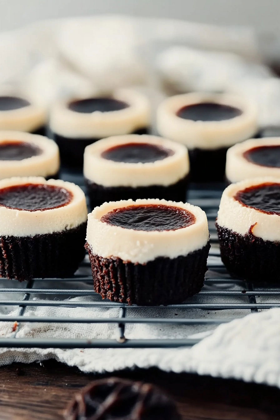 Mini Black Bottom Cheesecakes