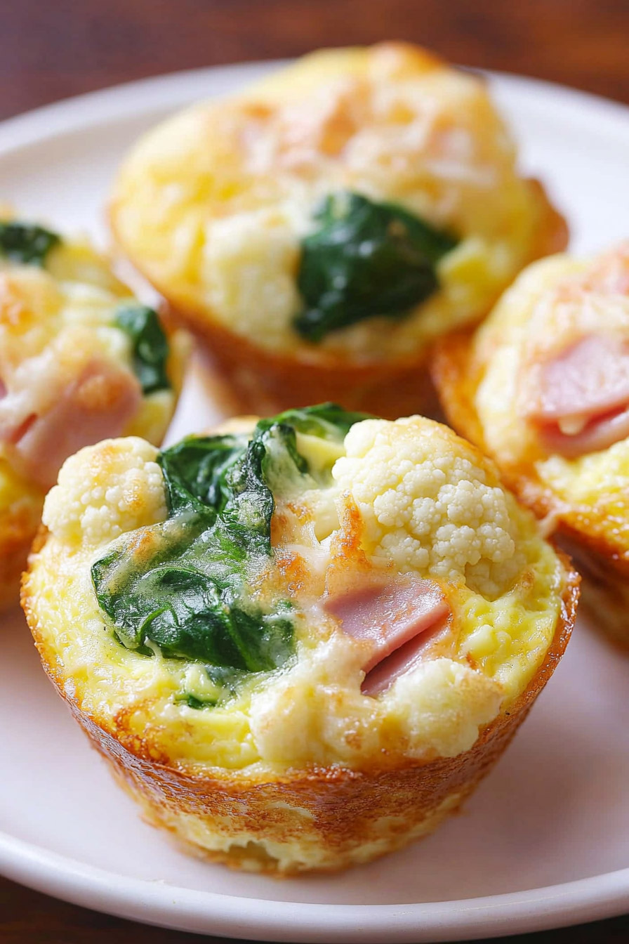 Low-Carb Cauliflower Muffins | Easy & Cheesy Breakfast