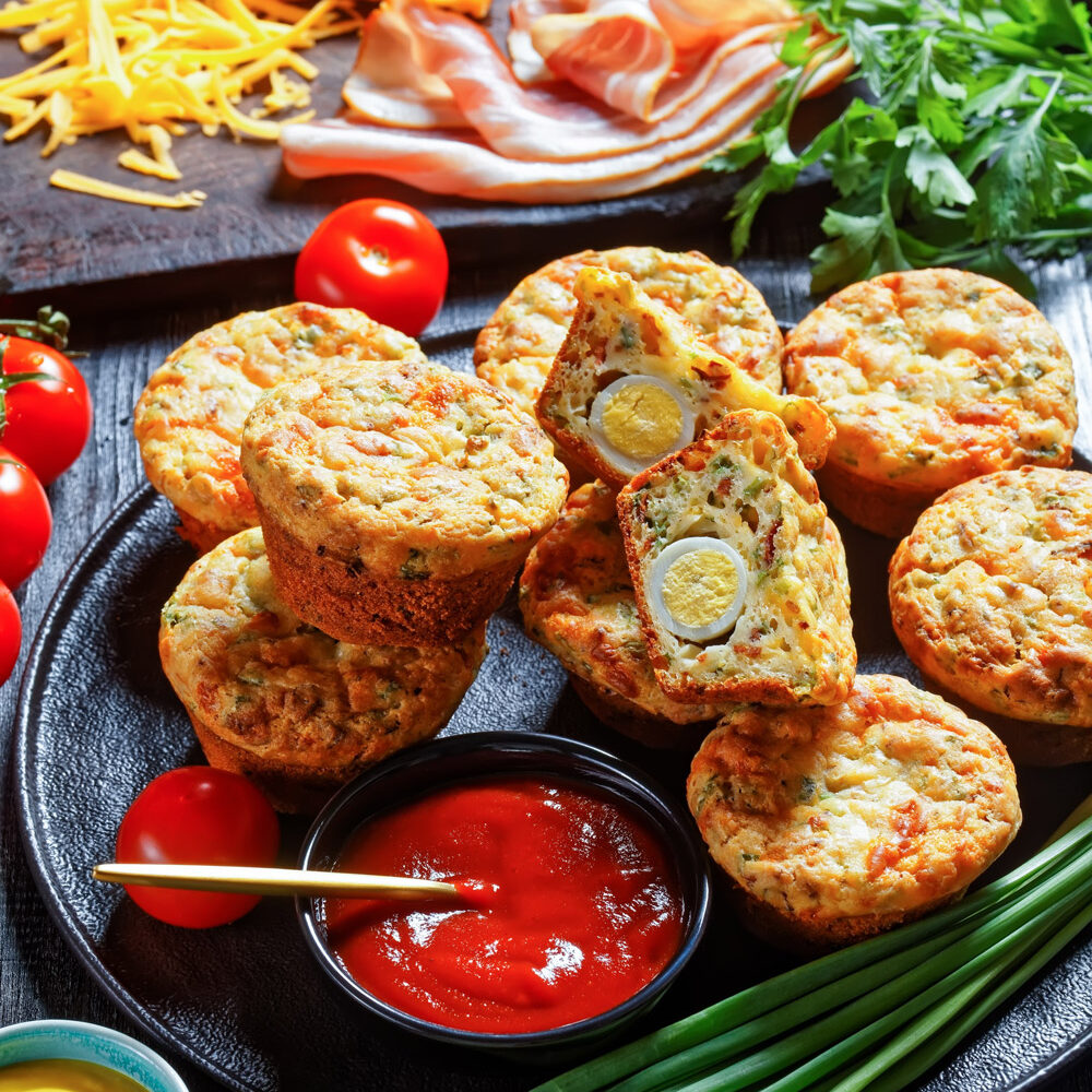 Cheesy Egg-Stuffed Breakfast Muffins Recipe