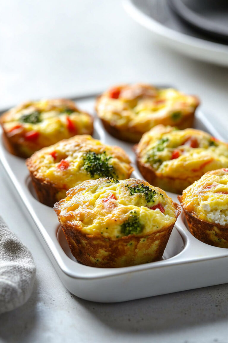 Easy Cottage Cheese Omelet Muffins Recipe